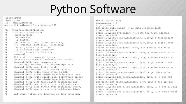I2c interfacing raspberry pi to arduino