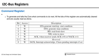 I2C-Bus Design and Verification Specs | PPTX