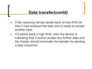 I2C PRESENTATION.PPT | Computer Networking | Computing