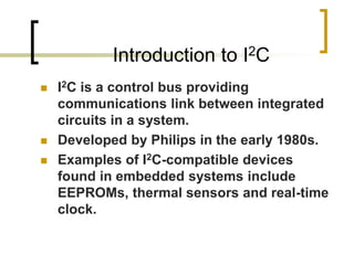 I2C PRESENTATION.PPT | Computer Networking | Computing