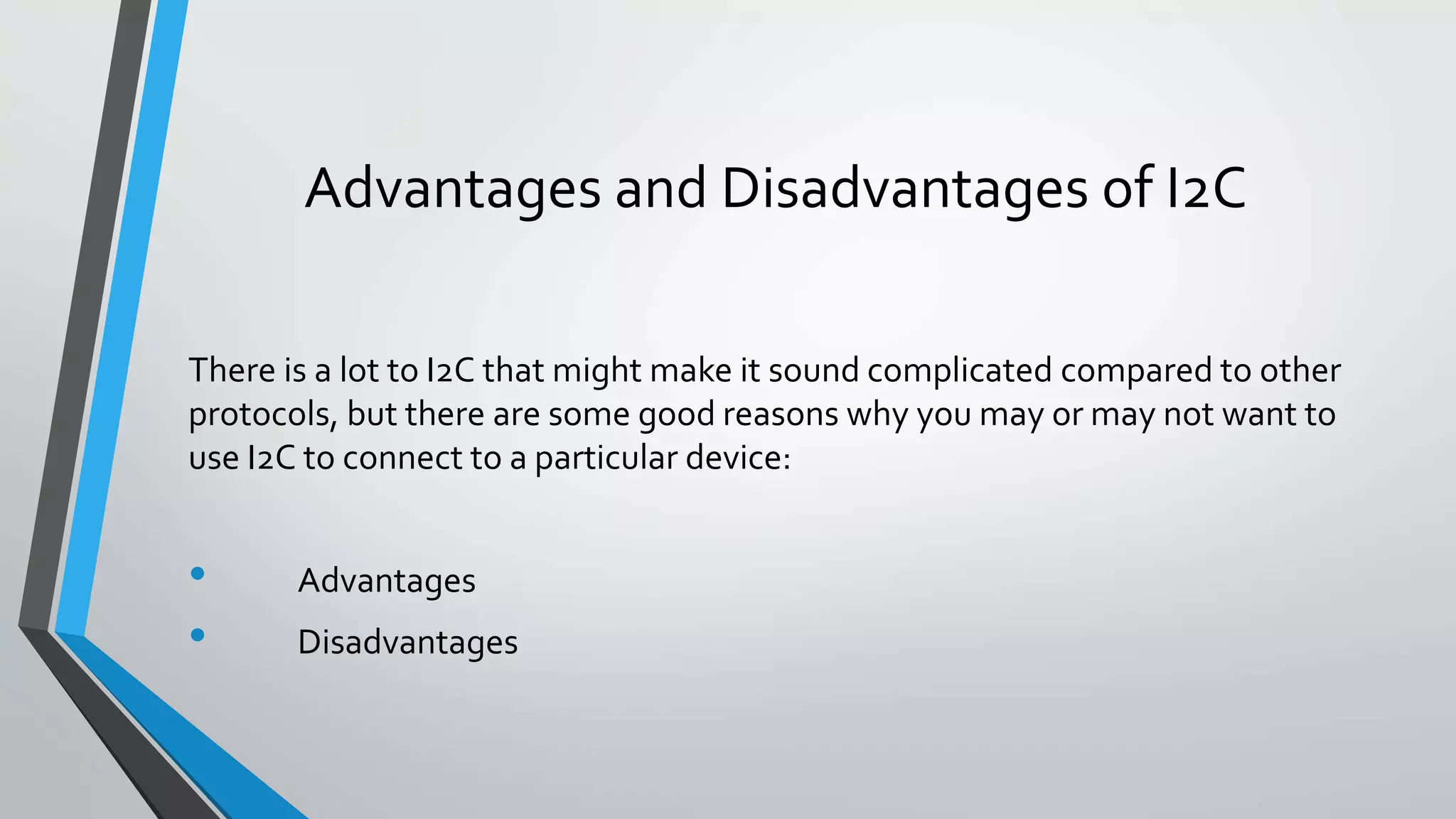 I2c protocol - Inter–Integrated Circuit Communication Protocol | PPTX