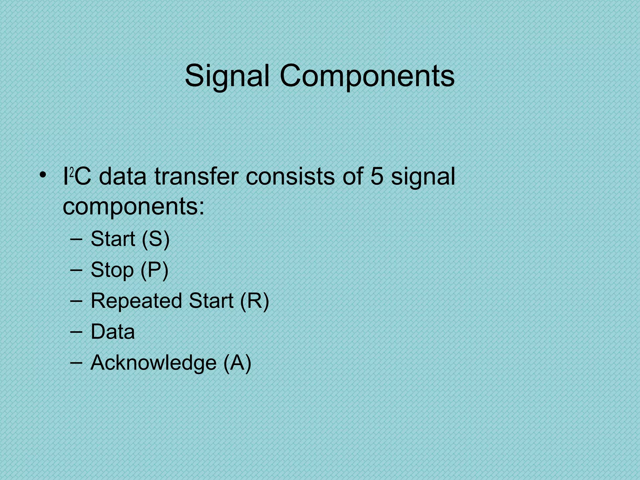 I2c Protocol And Ds1307 Rtc Interfacing Ppt