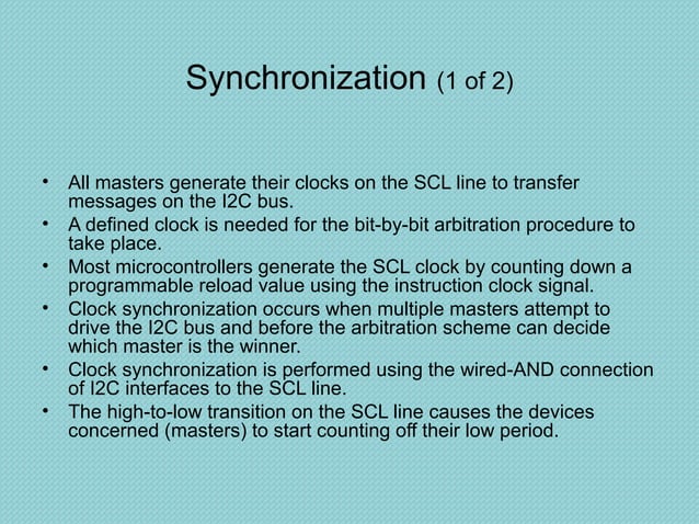 I2C protocol and DS1307 RTC interfacing | PPT