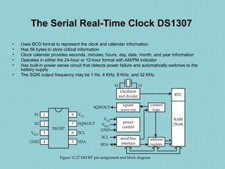 I2C protocol and DS1307 RTC interfacing | PPT
