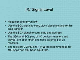 I2C protocol and DS1307 RTC interfacing | PPT