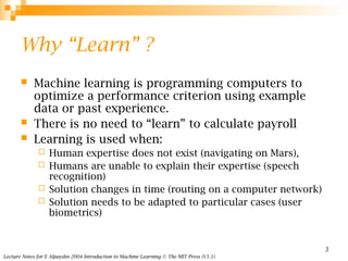 Machine Learning seminar topic in bioformatic .ppt | Free Download