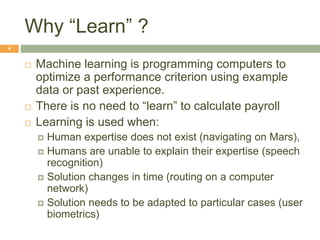 introduction to machin learning | PPT