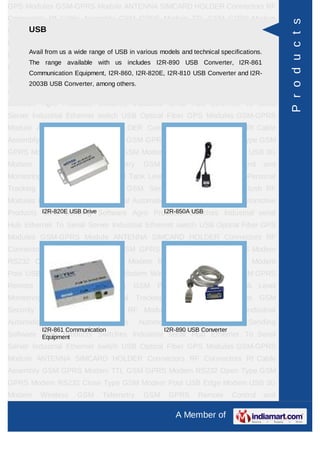 I2R Labs, Bengaluru, Telecommunication Equipment GPS Modules | PDF