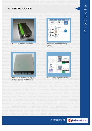 I2R Labs, Bengaluru, Telecommunication Equipment GPS Modules | PDF