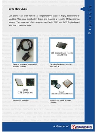 I2R Labs, Bengaluru, Telecommunication Equipment GPS Modules | PDF