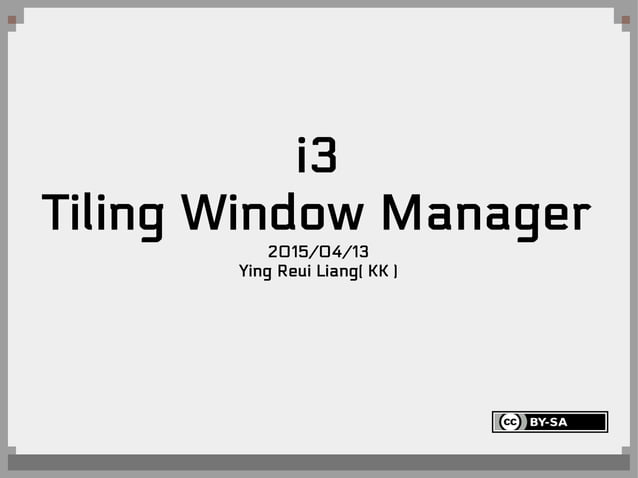 i3 tiling window manager | PDF