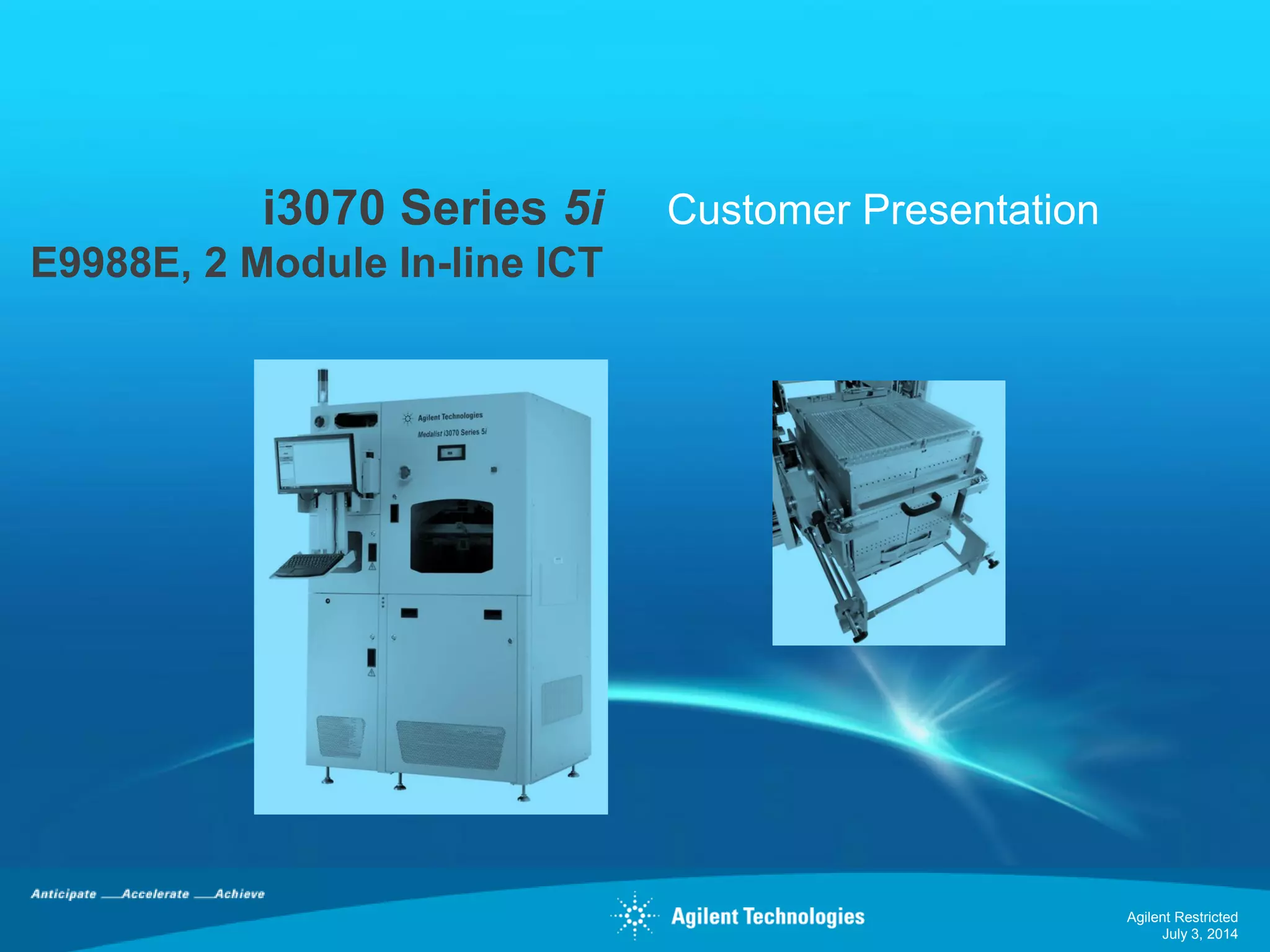 i3070 Series 5i E9988E, 2 Module In-line ICT | PDF