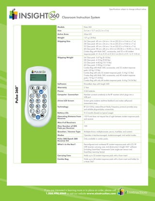 I360 with specs | PDF