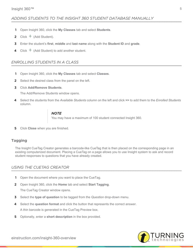 I360 quick start guide | PDF