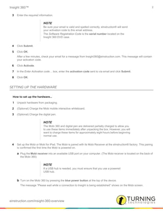 I360 quick start guide | PDF