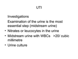 PRESENTATION ON URINARY TRACT INFECTIONS | PPT