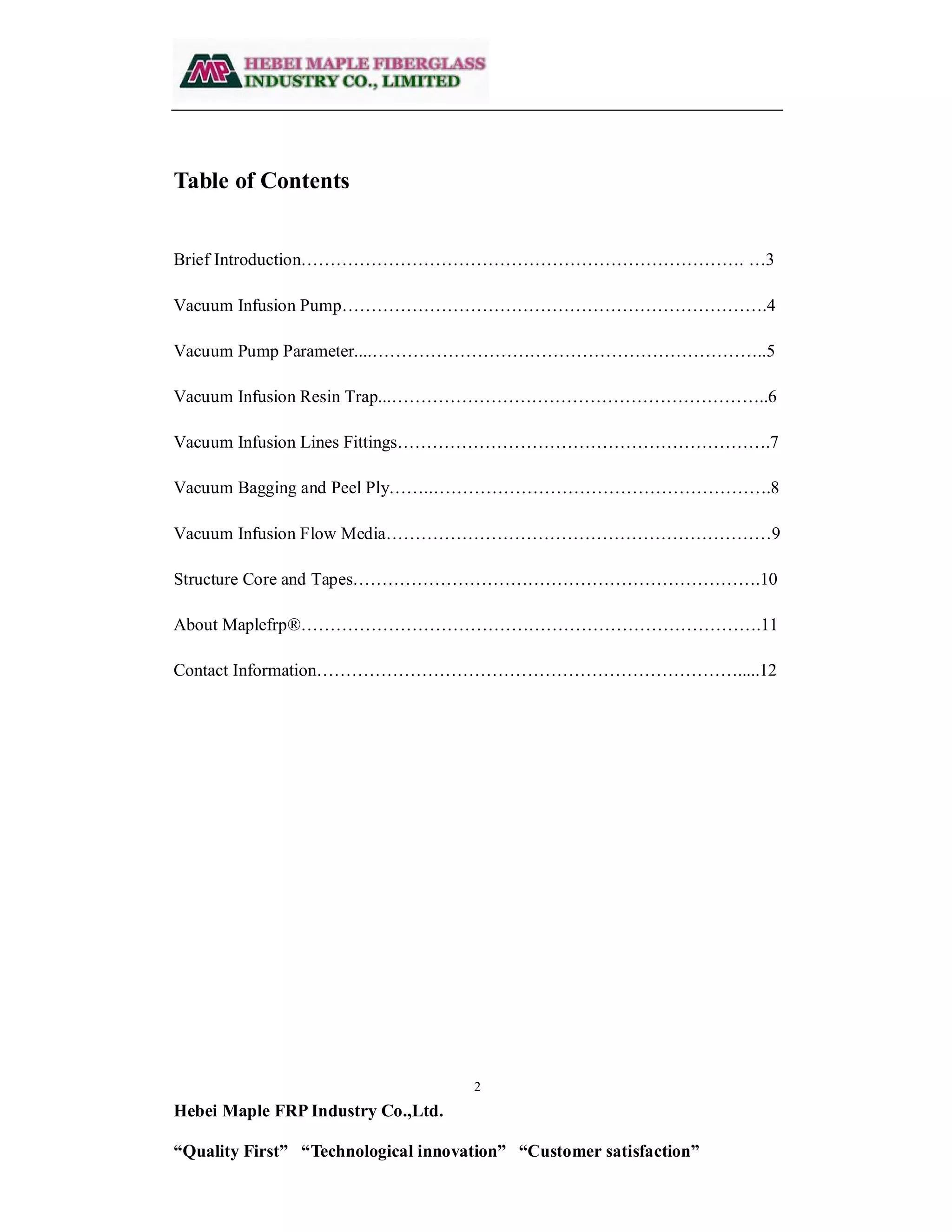 Vacuum infusion equipment version 3.0 | PDF