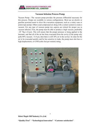 Vacuum infusion equipment version 3.0 | PDF