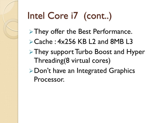 I3 Vs I5 Vs I7 | PDF | Desktops | Computing