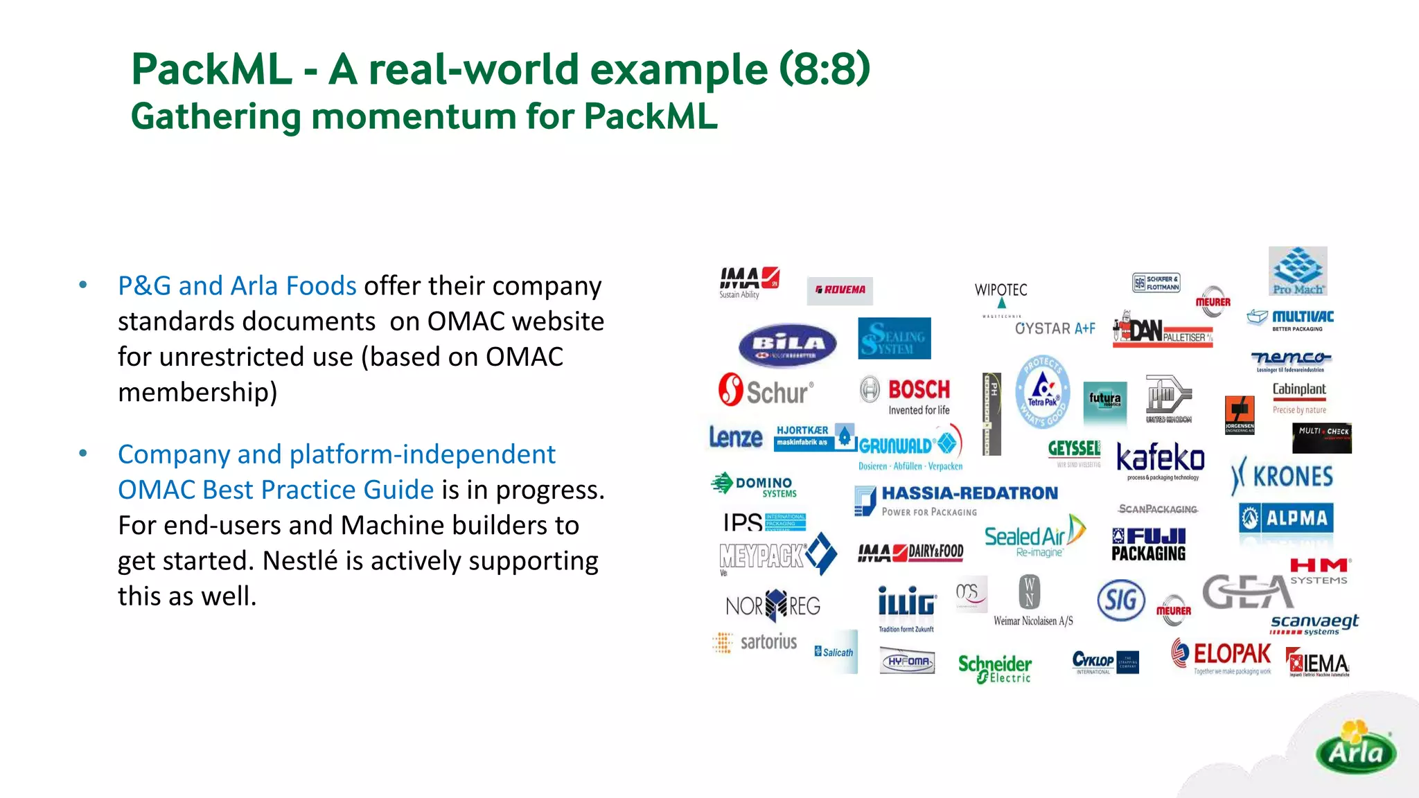 I40 pack ml at arla foods v8 | PPTX