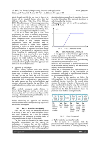 A New Approach of Learning Hierarchy Construction Based on Fuzzy Logic | PDF