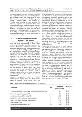 Use of iron oxide magnetic nanosorbents for Cr (VI) removal from ...