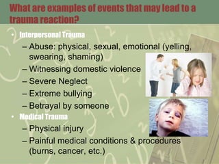 Understanding trauma in the classroom | PPTX