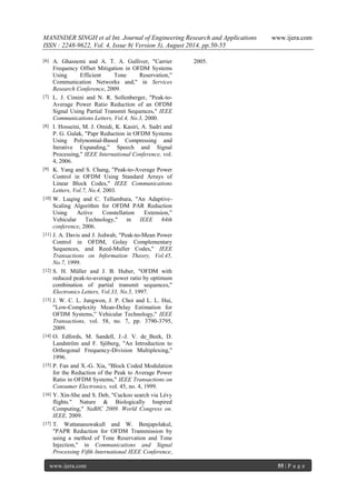 OFDM PAPR Reduction Using Hybrid Partial Transmit Sequences Based On Cuckoo Search Algorithm | PDF