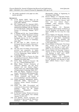Non-Linear Static Analysis of G+6 Storeyed RC Buildings with Openings in Infill Walls | PDF