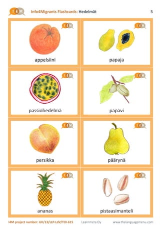 I4M flashcards: fruit (in finnish) | PDF