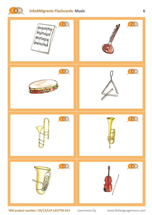 I4M flashcards: music | PDF