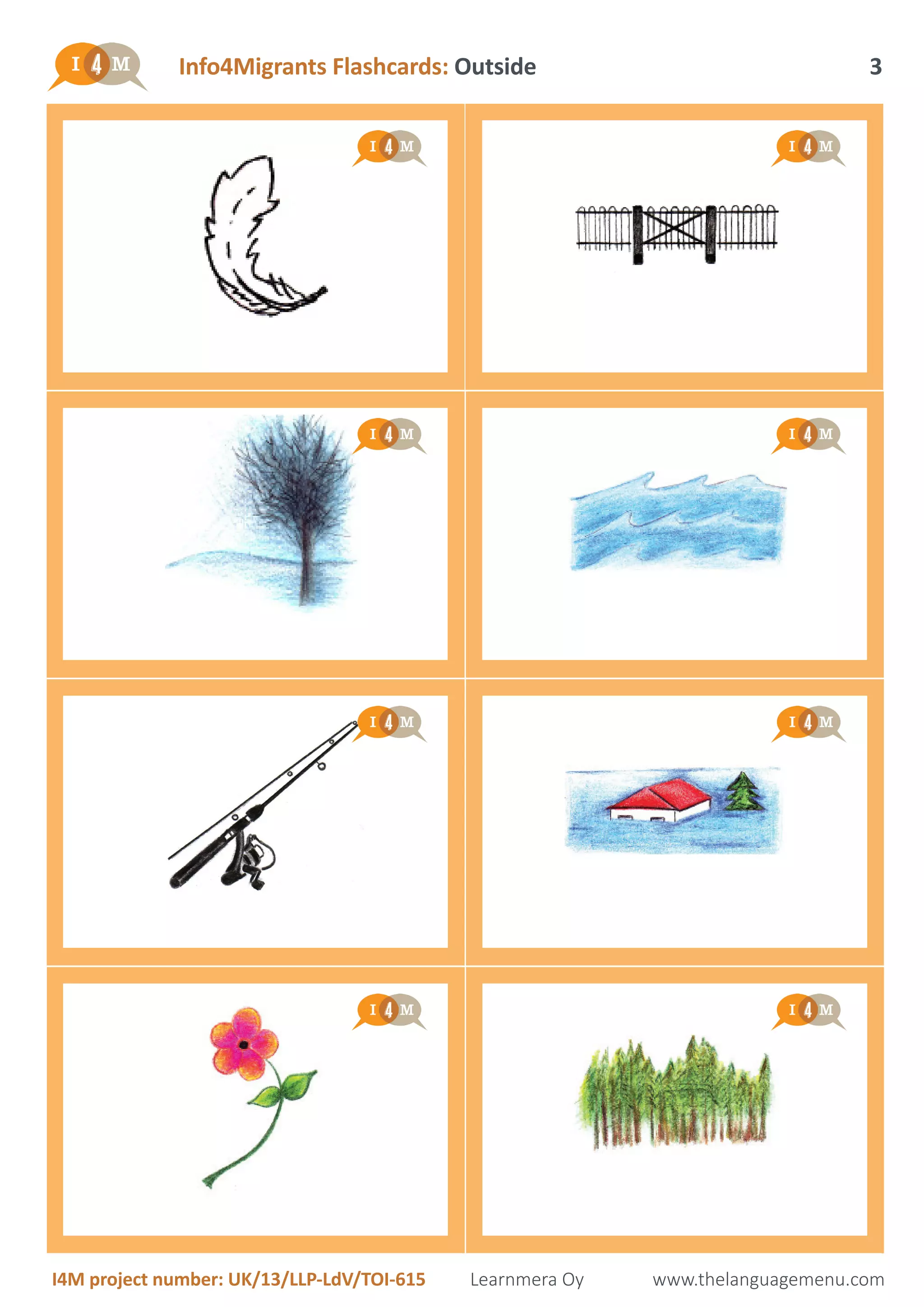 I4M flashcards: outside (no text) | PDF