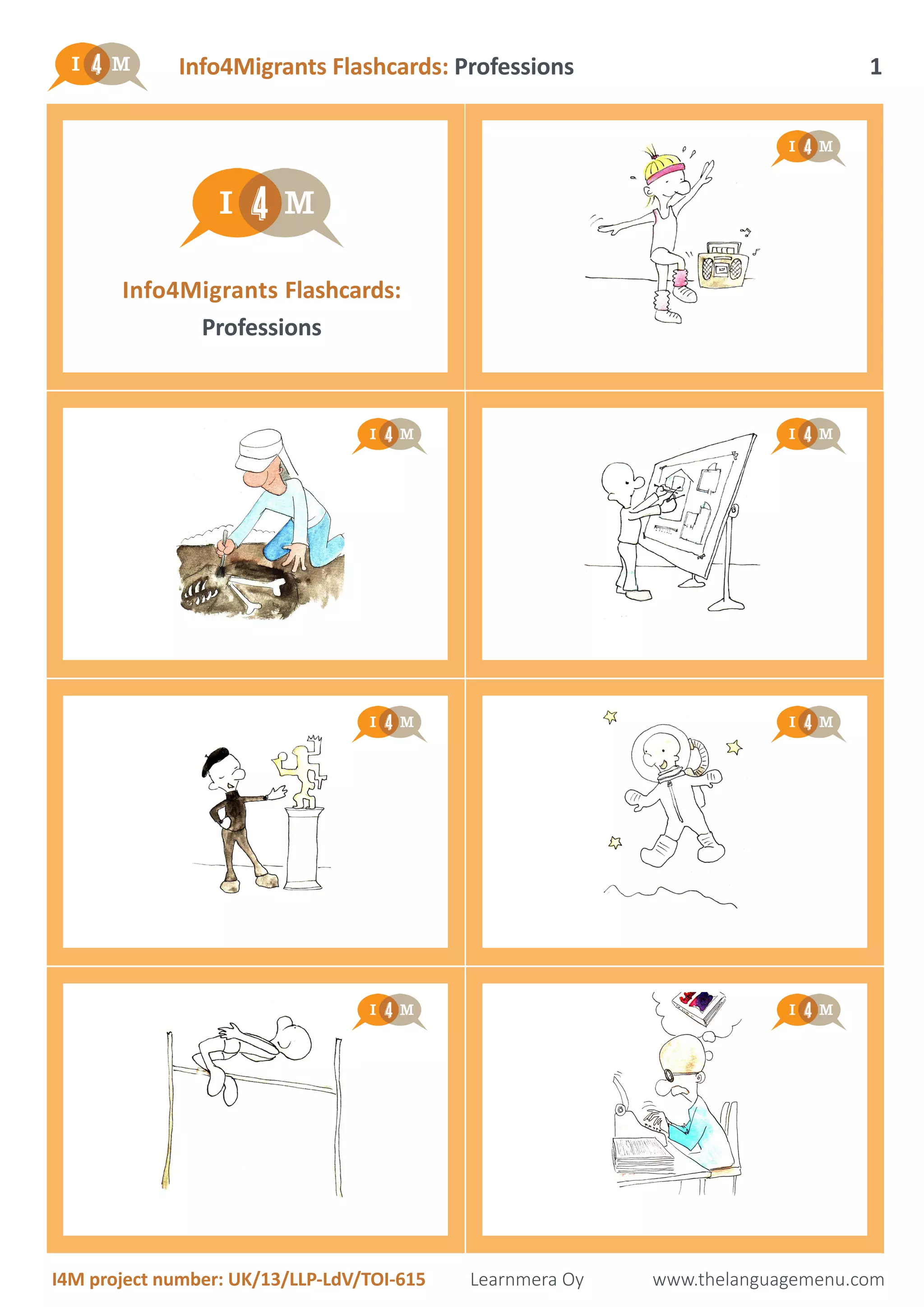 I4M flashcards: professions | PDF