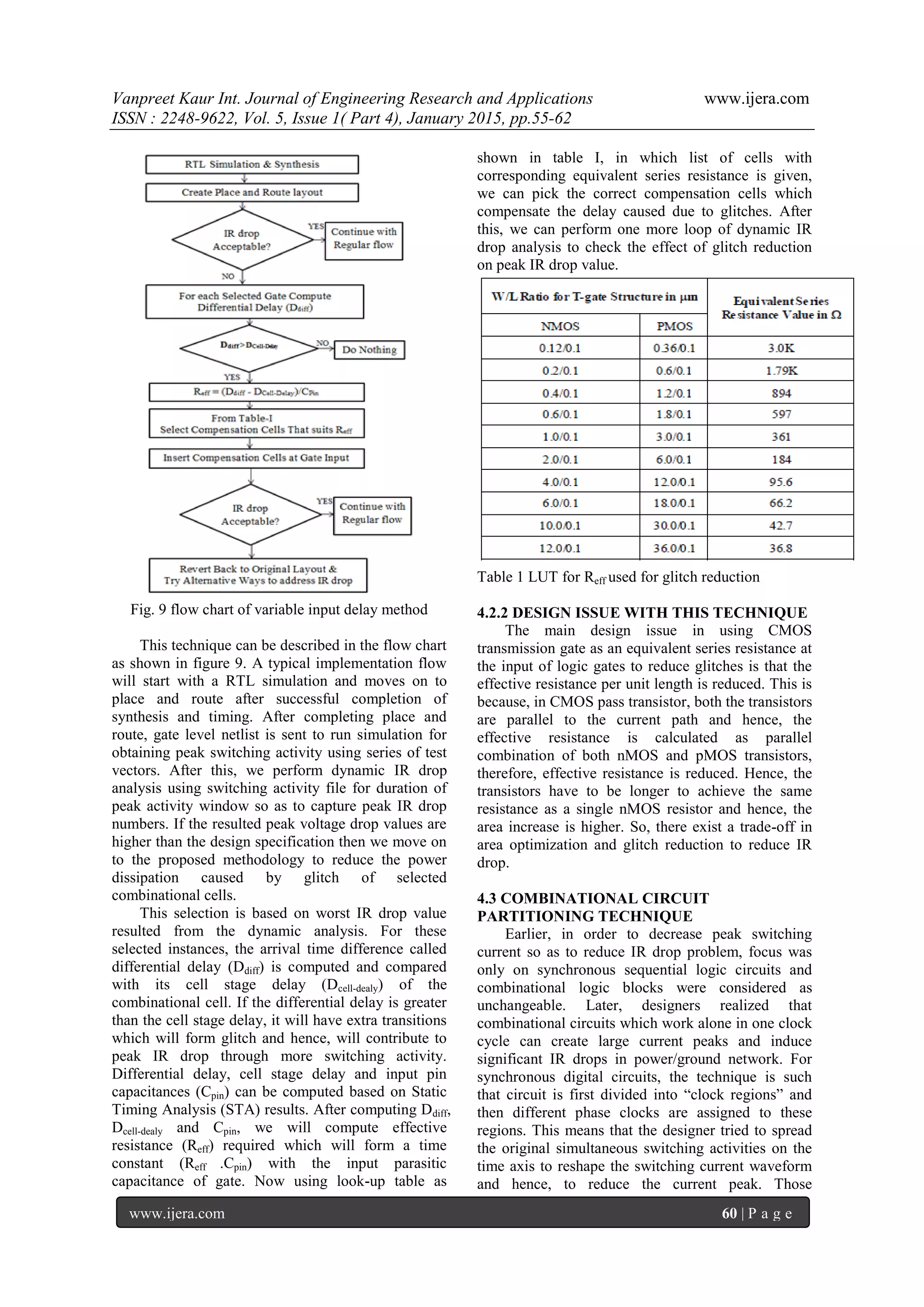 IR Drop Analysis and Its Reduction Techniques in Deep Submicron Technology | PDF