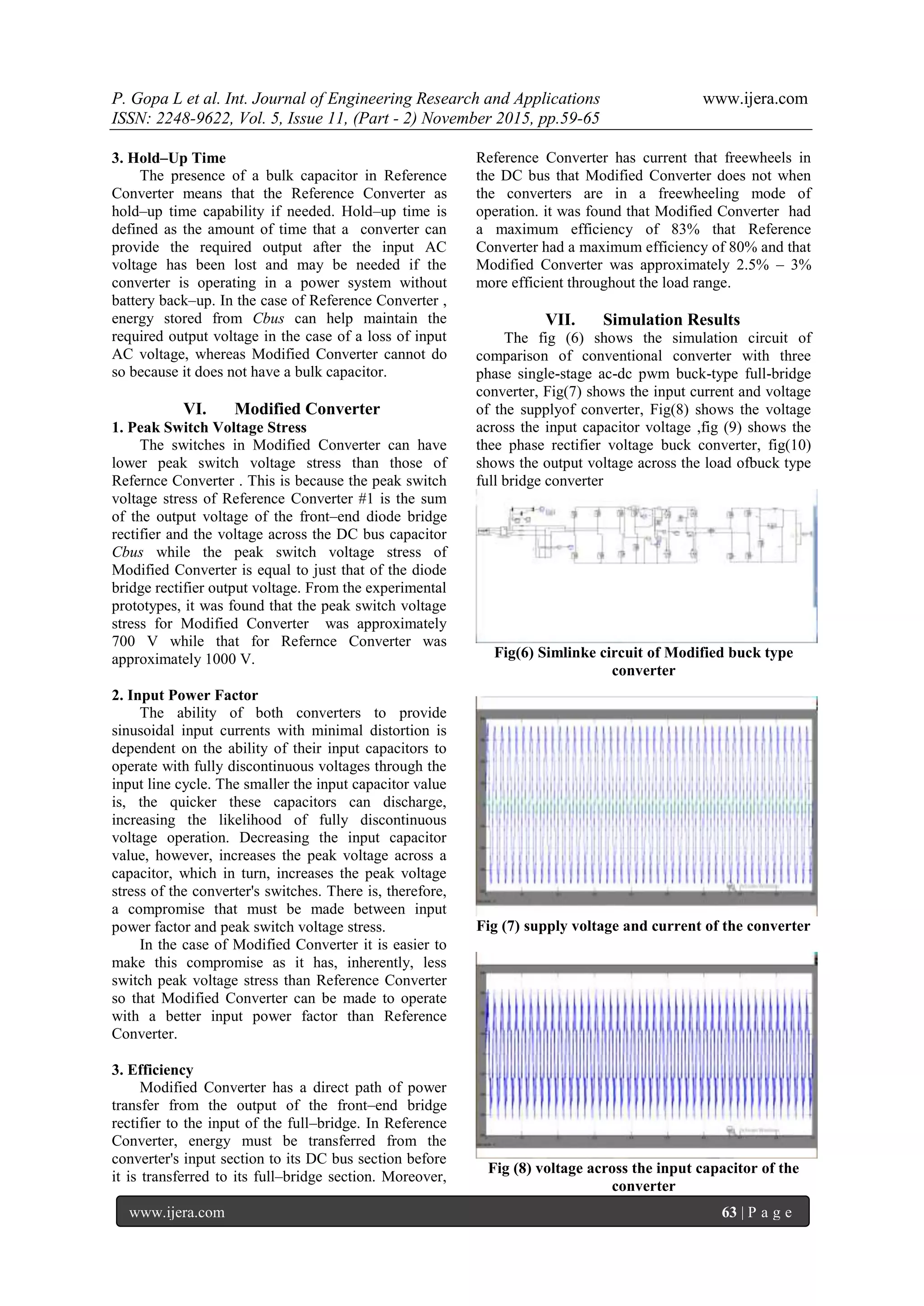 Comparison of Conventional Converter with Three-Phase Single- Stage Ac-Dc PWM Buck-Type Full ...