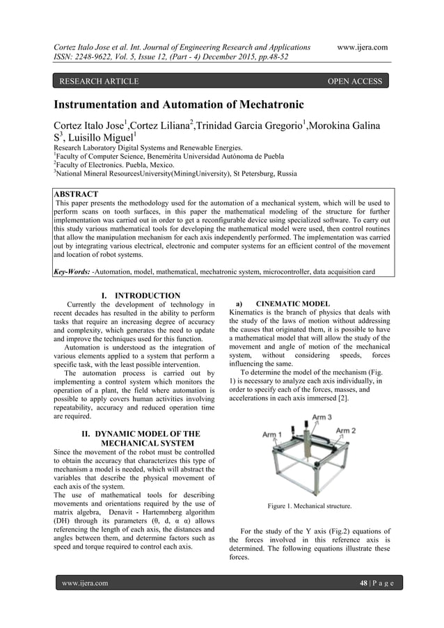 Instrumentation and Automation of Mechatronic | PDF