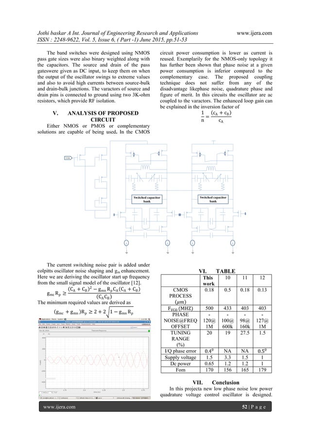 A Low Phase Noise CMOS Quadrature Voltage Control Oscillator Using Clock Gated Technique | PDF