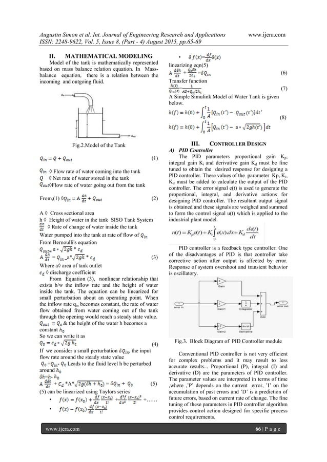Design of Controllers for Liquid Level Control | PDF