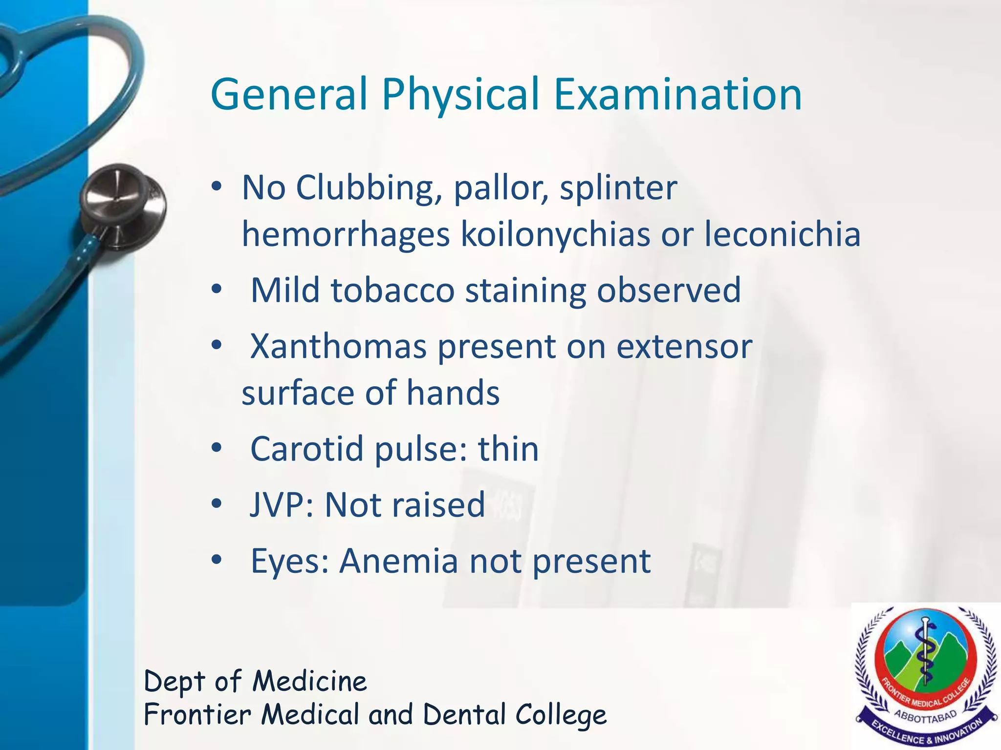 Myocardial Infarction - Case Presentation and an Overview | PPTX