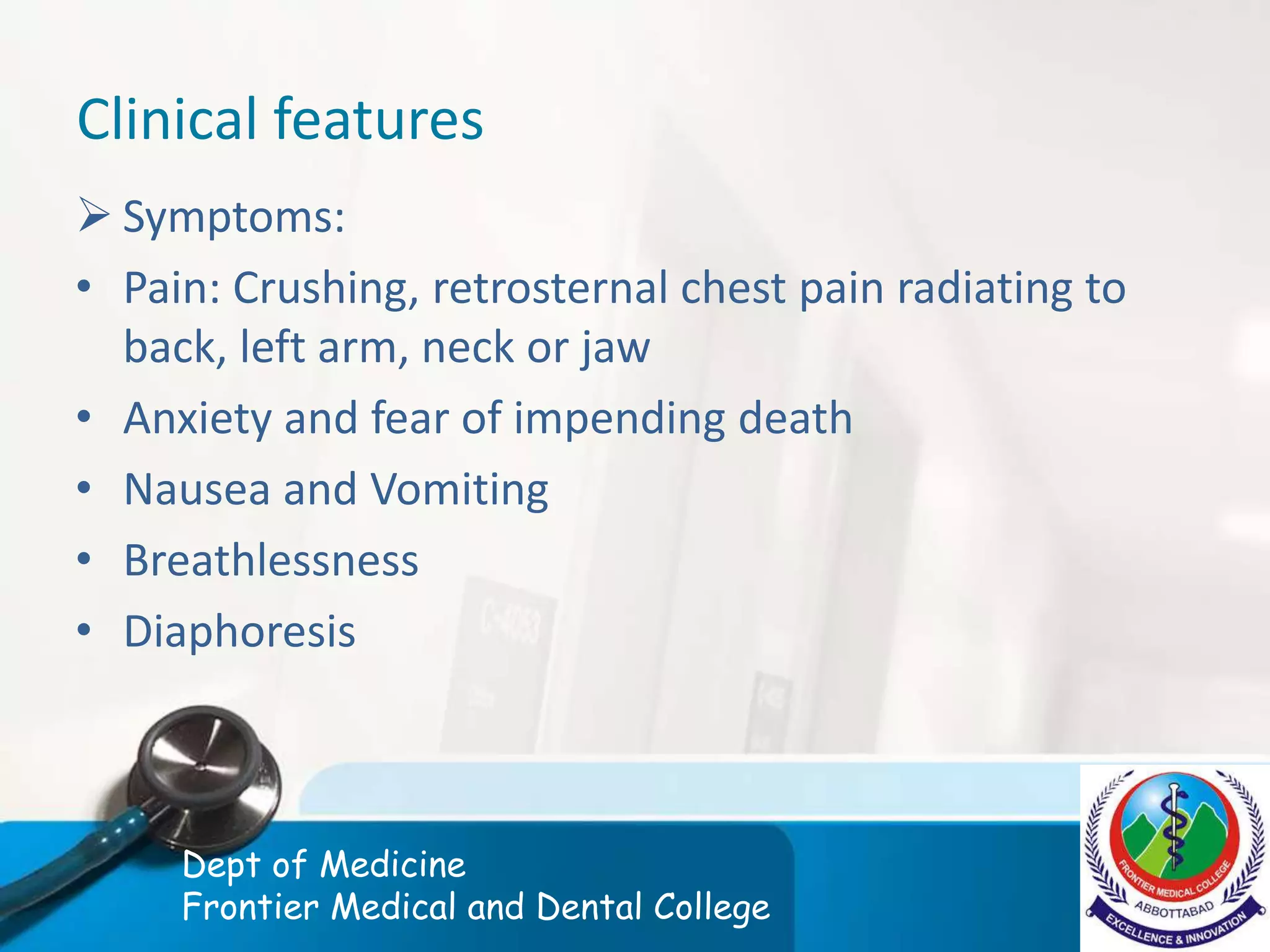 Myocardial Infarction - Case Presentation and an Overview | PPTX