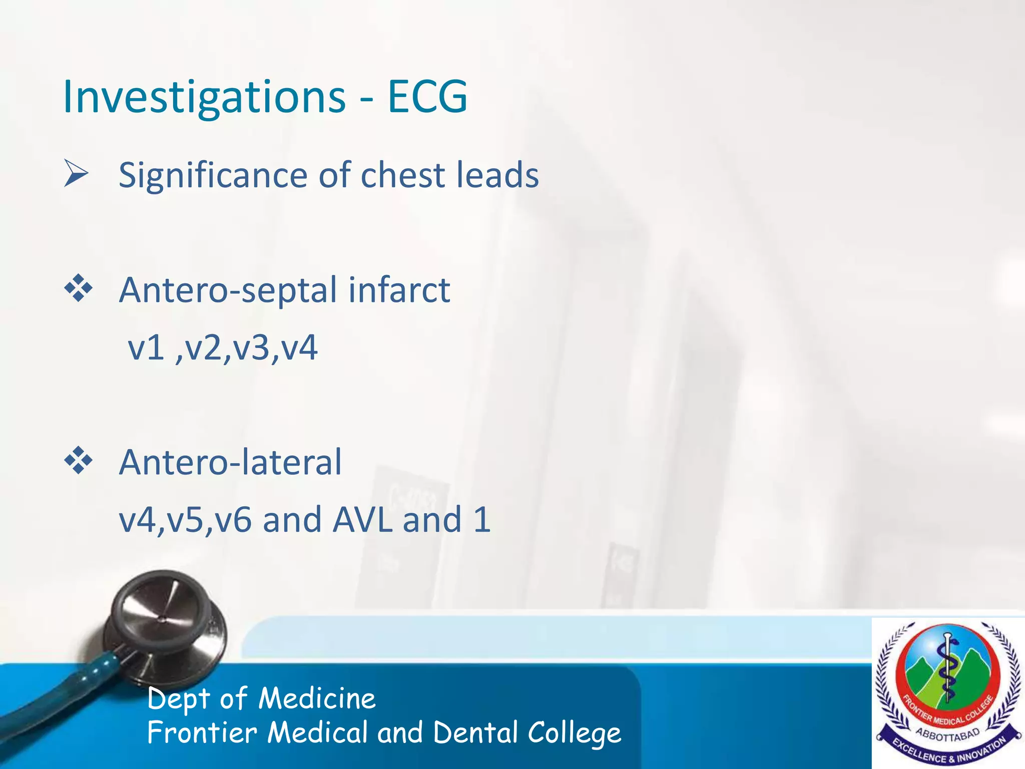Myocardial Infarction - Case Presentation and an Overview | PPTX