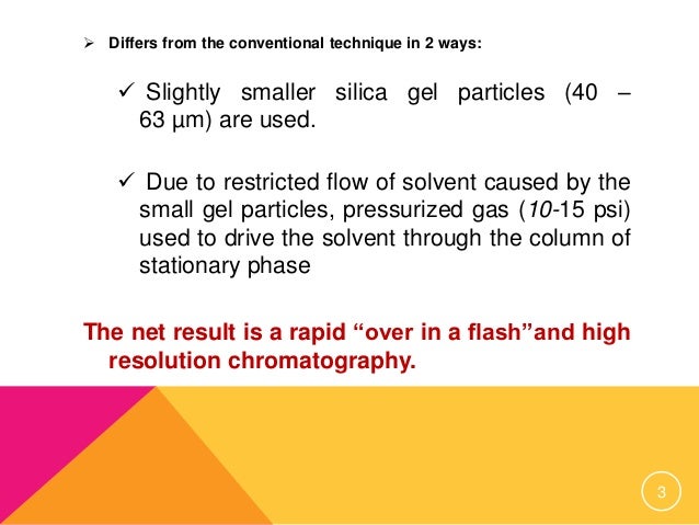 Flash chromatography