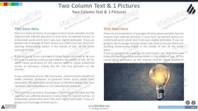 Two column text