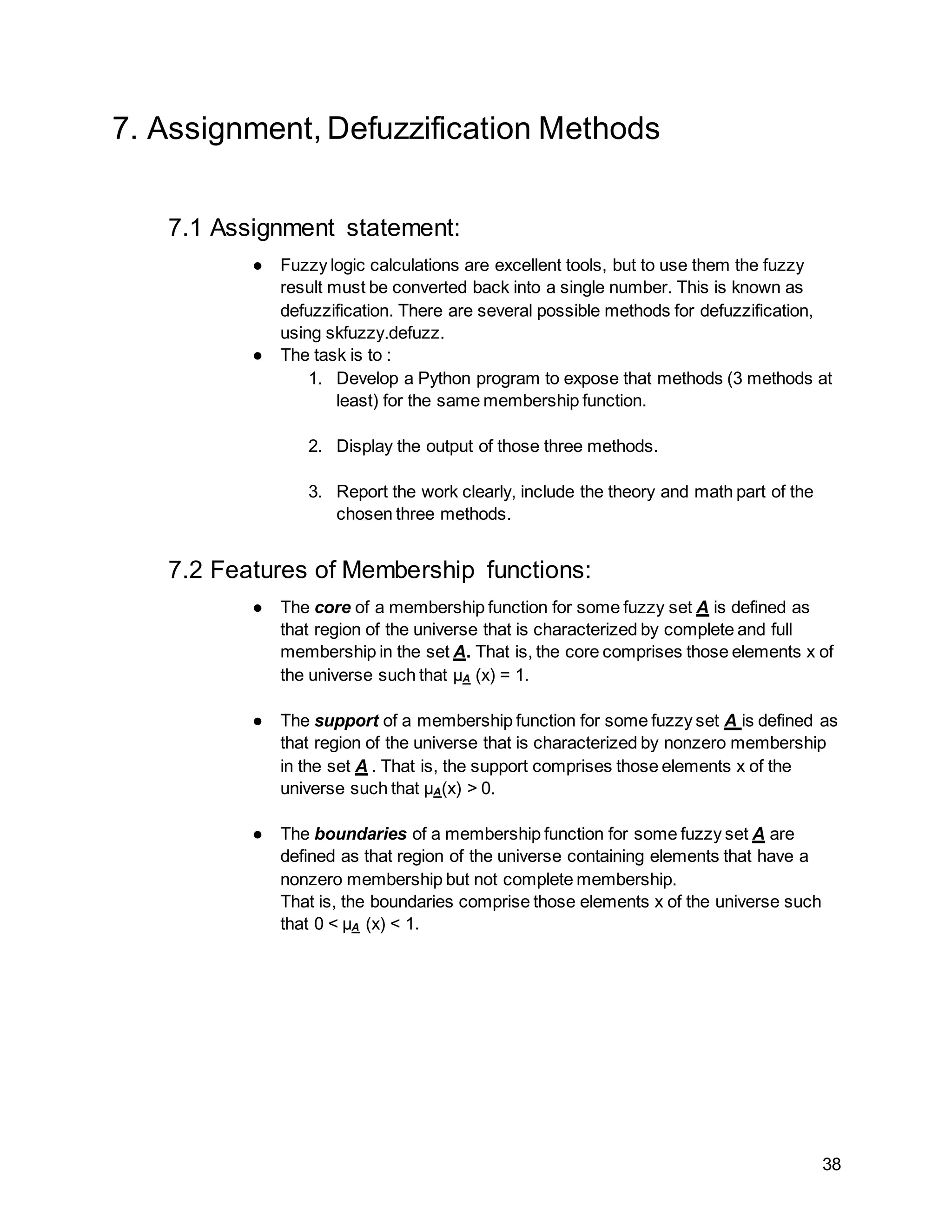 Machine learning Experiments report | DOCX