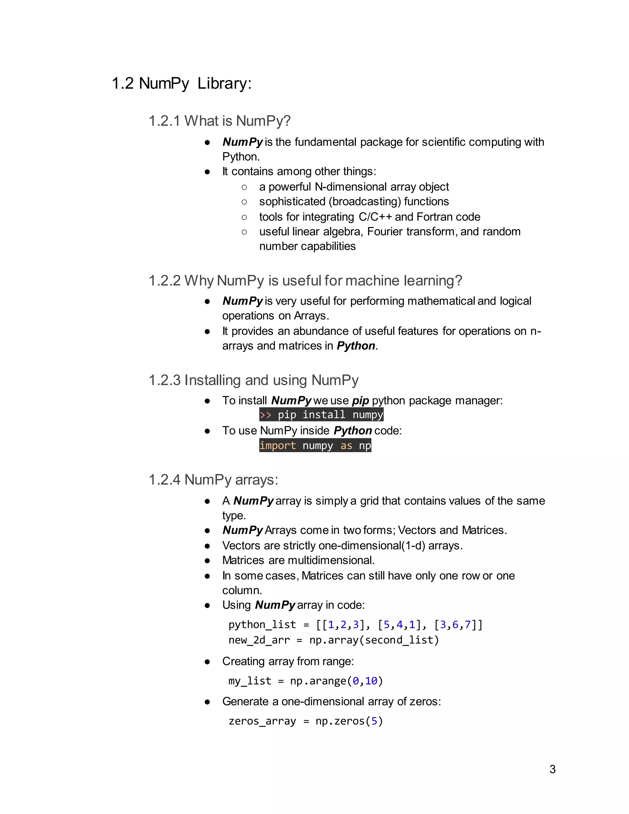 Machine learning Experiments report | DOCX