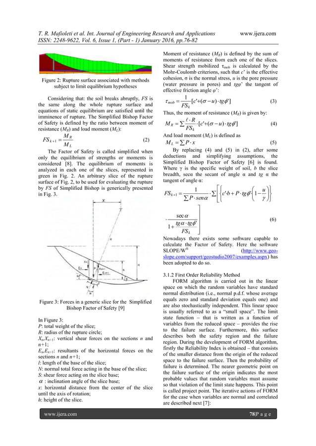 A Method for Probabilistic Stability Analysis of Earth Dams | PDF