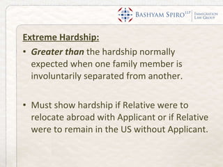 The I-601 Hardship Waiver Process | PPT