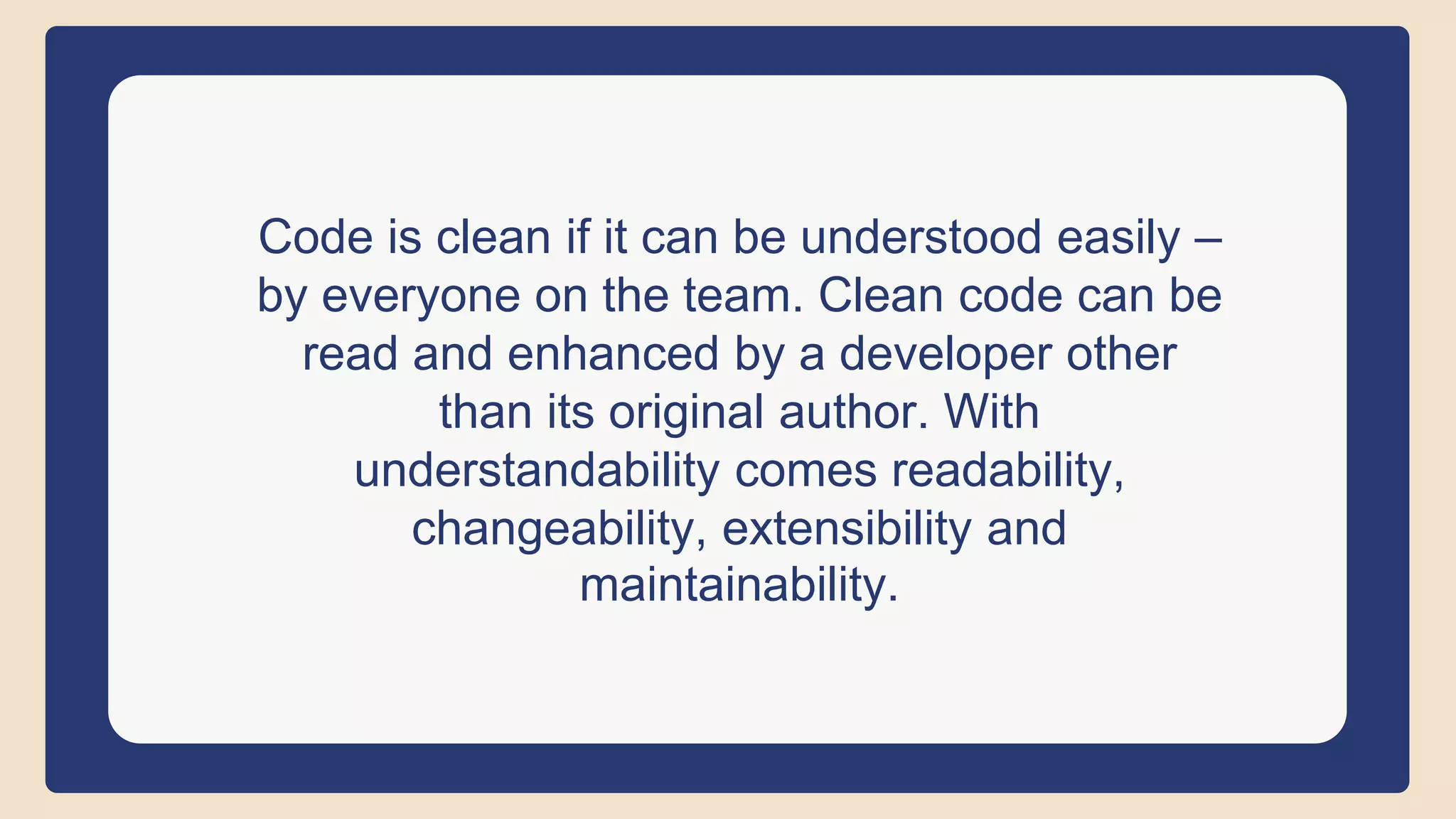 Clean_Code | PPT