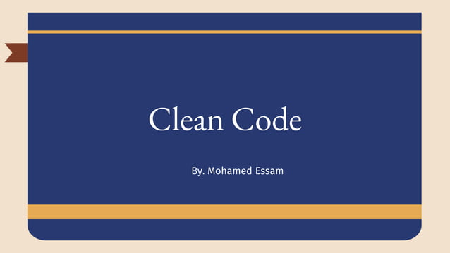 Clean_Code | PPT