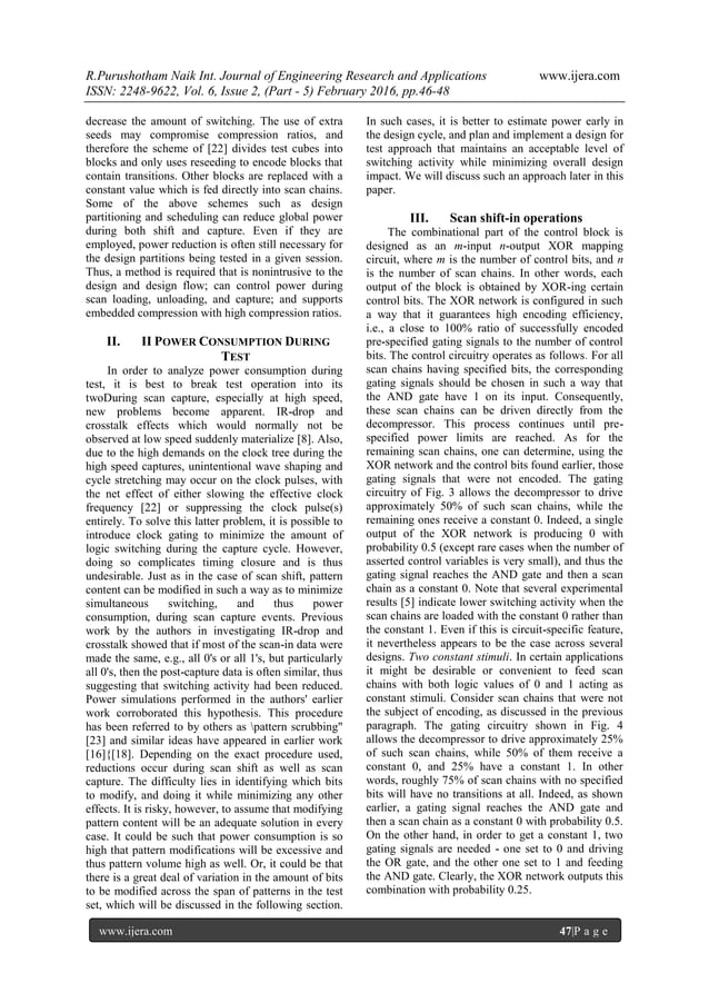 Clock Gating Cells for Low Power Scan Testing By Dft Technique | PDF